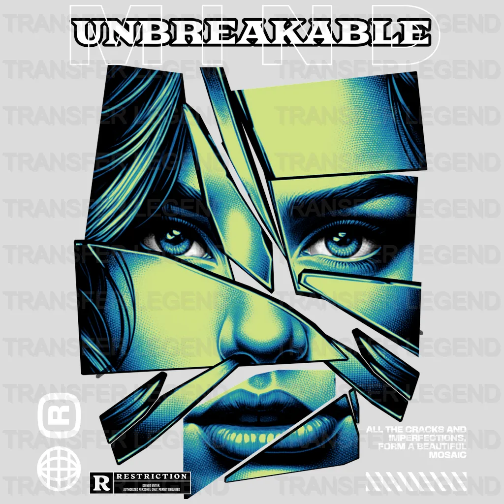Unbreakable Mind Streetwear Design - DTF Heat Transfer