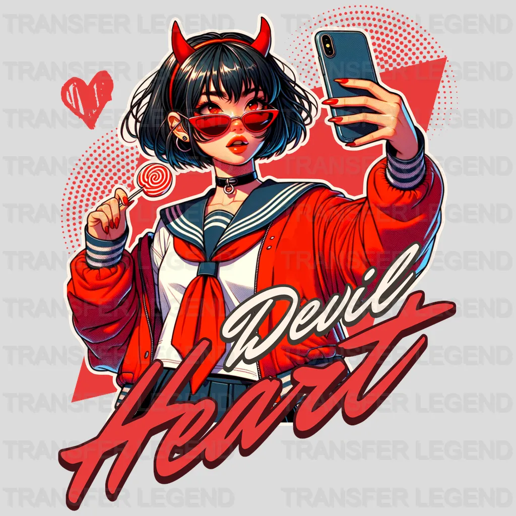 Devil Heart Streetwear Design - DTF Heat Transfer