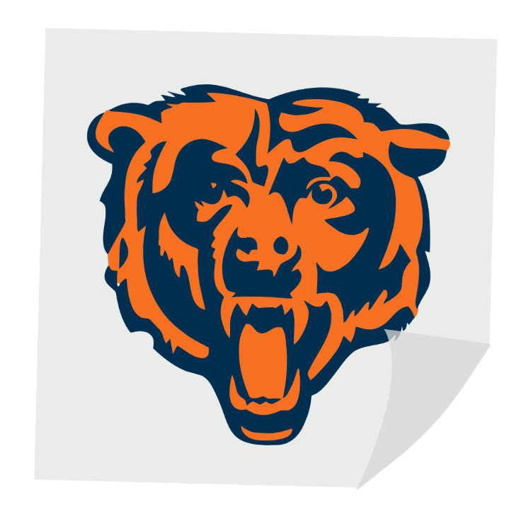 Chicago Bears DTF Transfers | Iron-On Heat Press Designs
