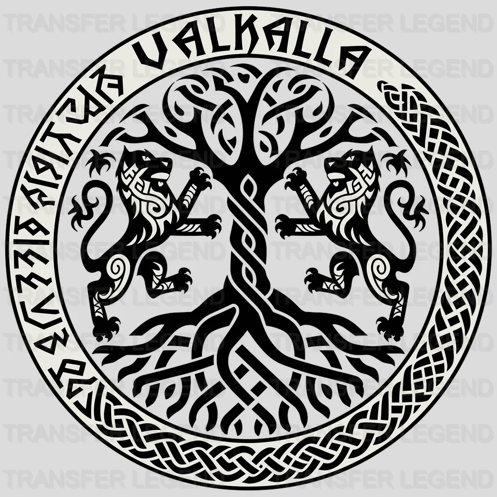 Valhalla Tree Nordic Design - DTF Heat Transfer