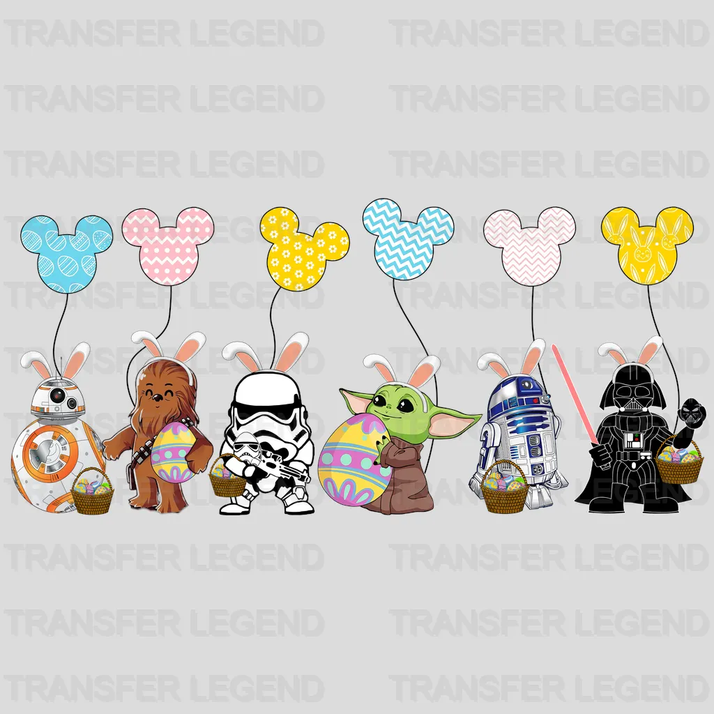 Easter Star Wars Bunny Ears Design- DTF heat transfer