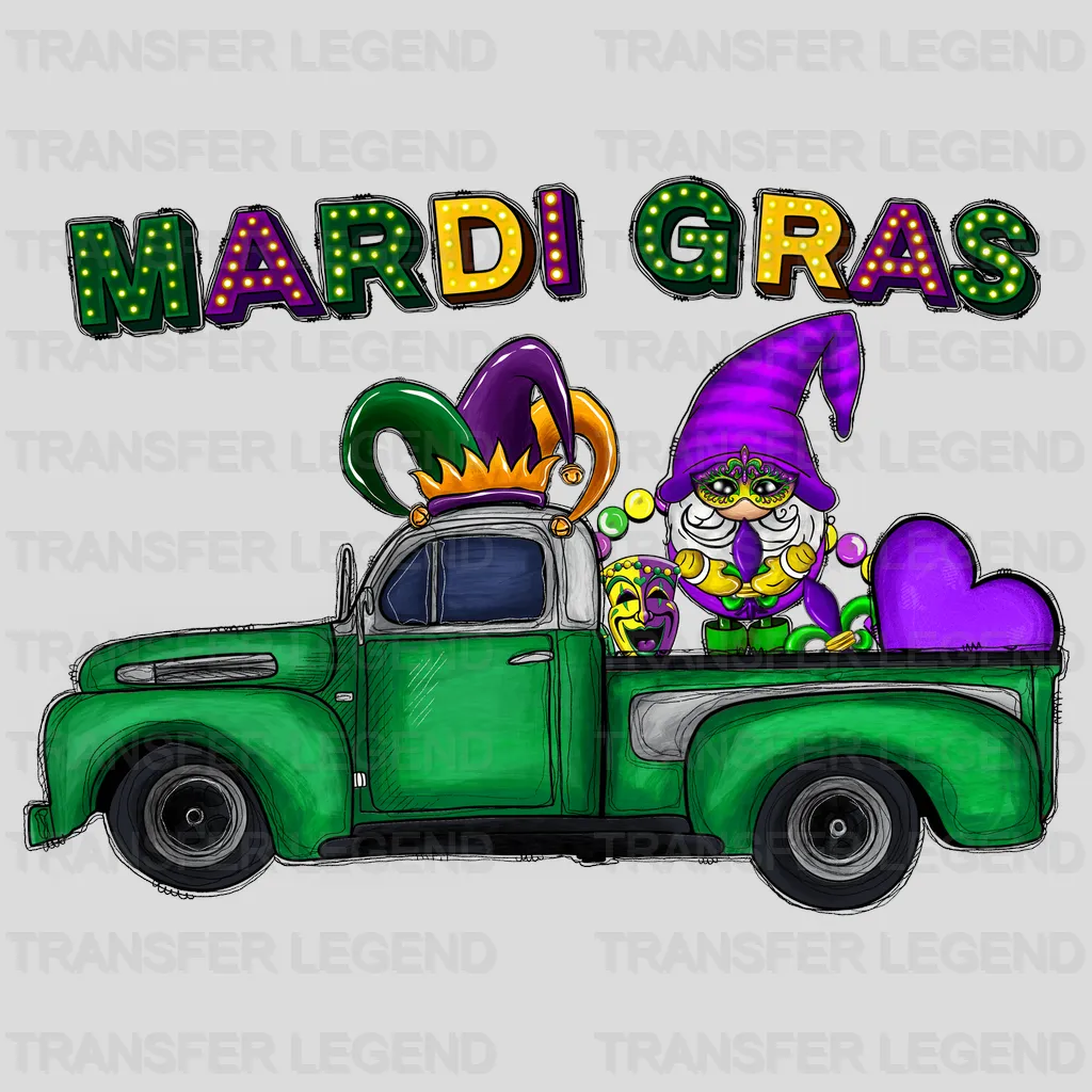 Car Mardi Gras Design- Mardi Gras DTF heat transfer