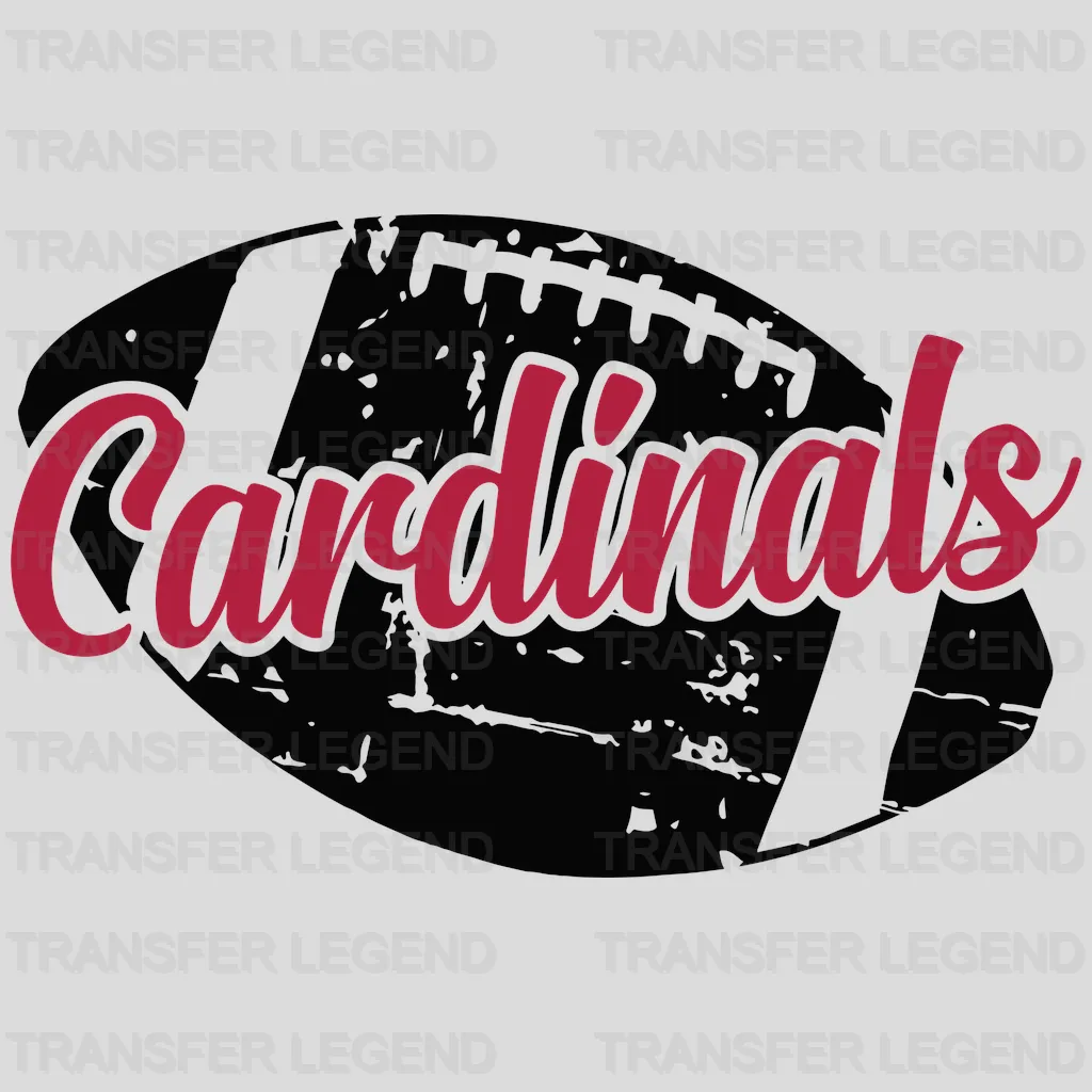 Arizona Cardinals Shadow Script Wordmark NFL Design - DTF Heat Transfe