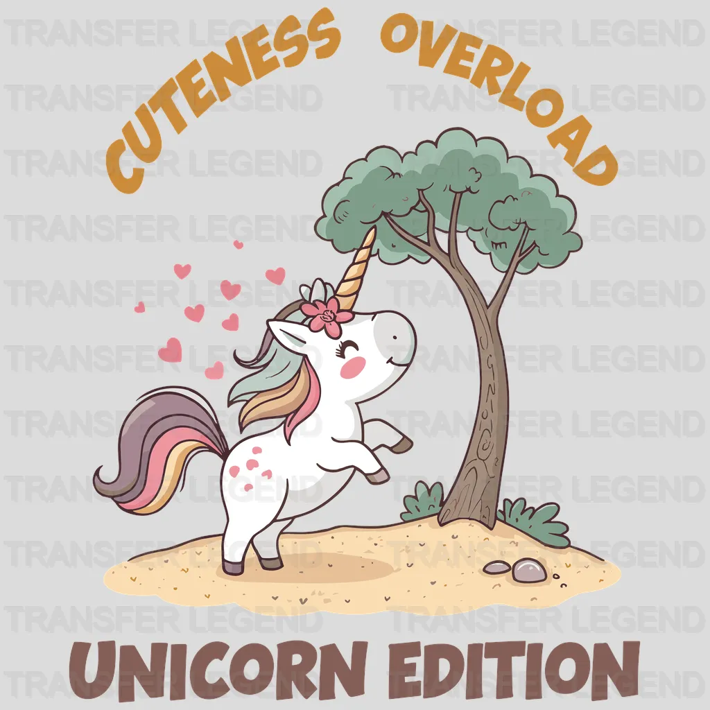 Overload Unicorn Design - DTF Heat Transfers | Transfer Legend