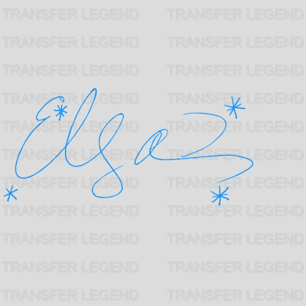 Character Elsa Design - DTF heat transfer