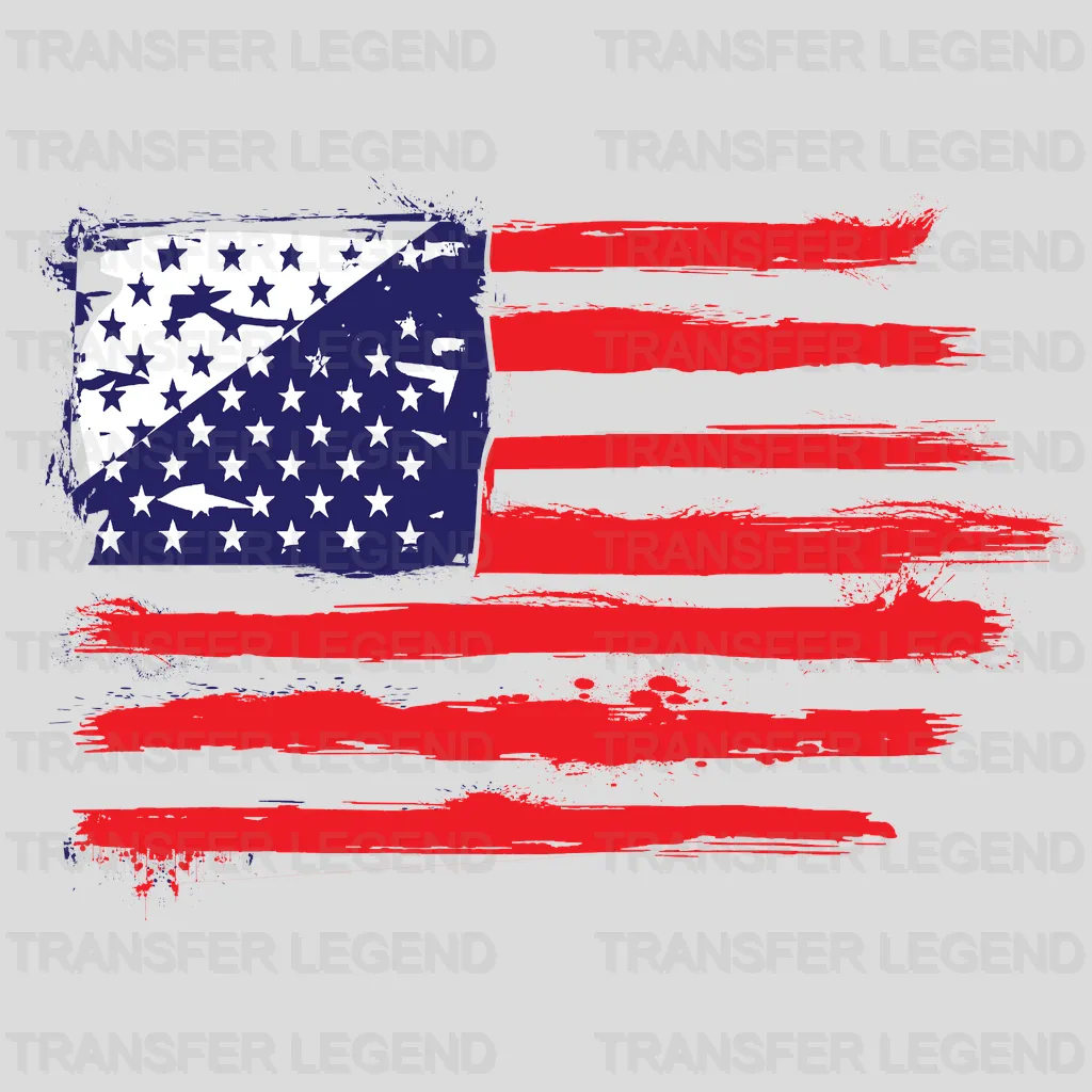 American Flag DTF Transfer