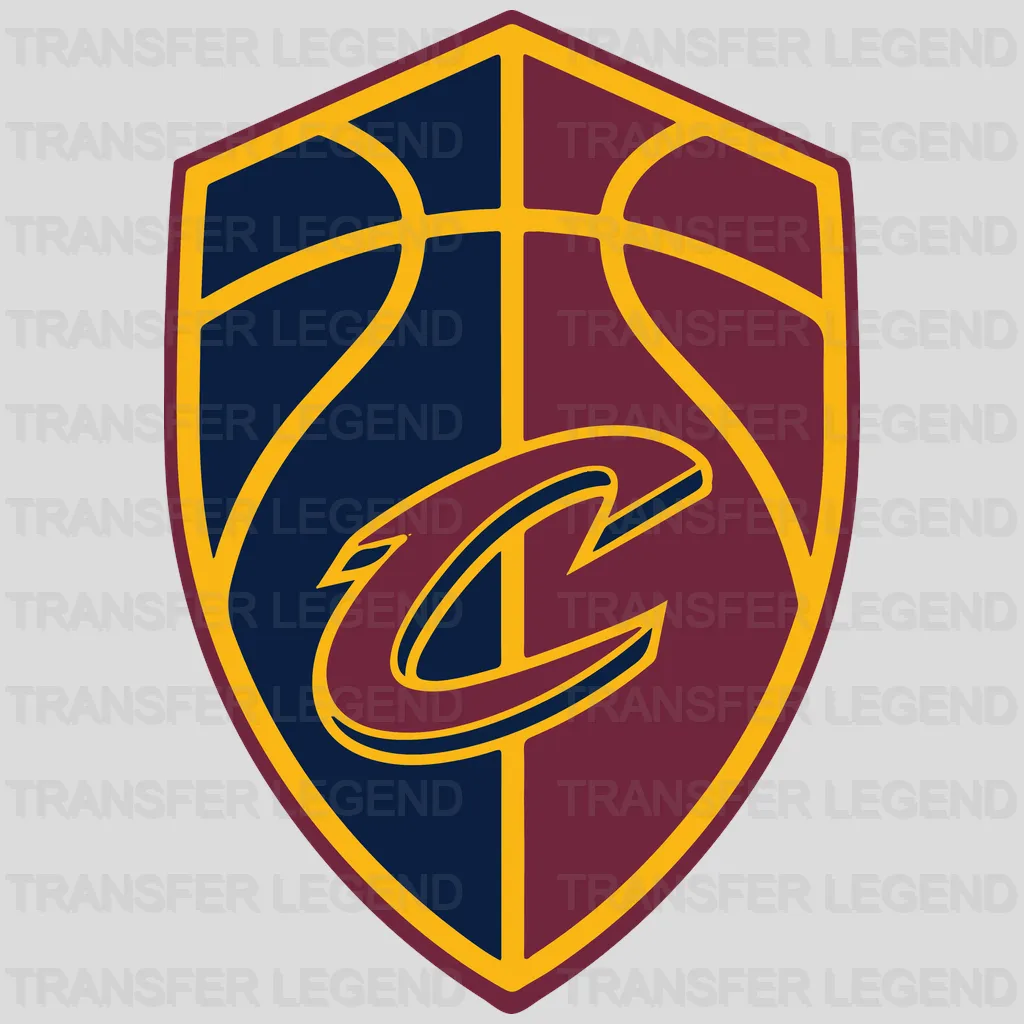 Cleveland Cavaliers Shield Crest “C” Logo NBA Design - DTF Heat Transf