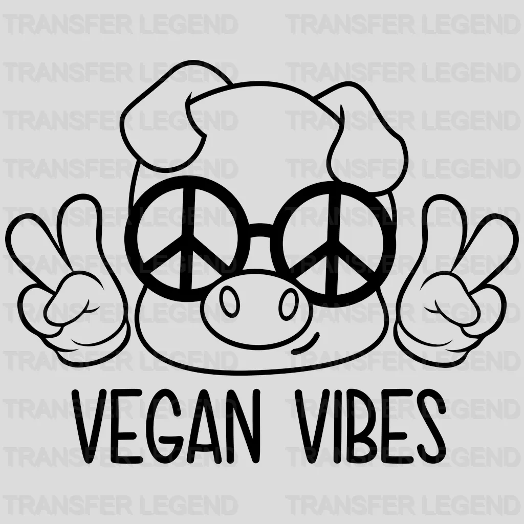 Vegan Vibes - Vegan Design - DTF heat transfer