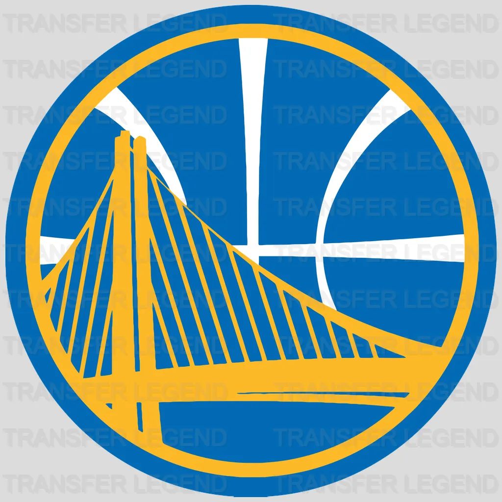 Golden State Warriors Minimal Bridge over Basketball NBA Design - DTF