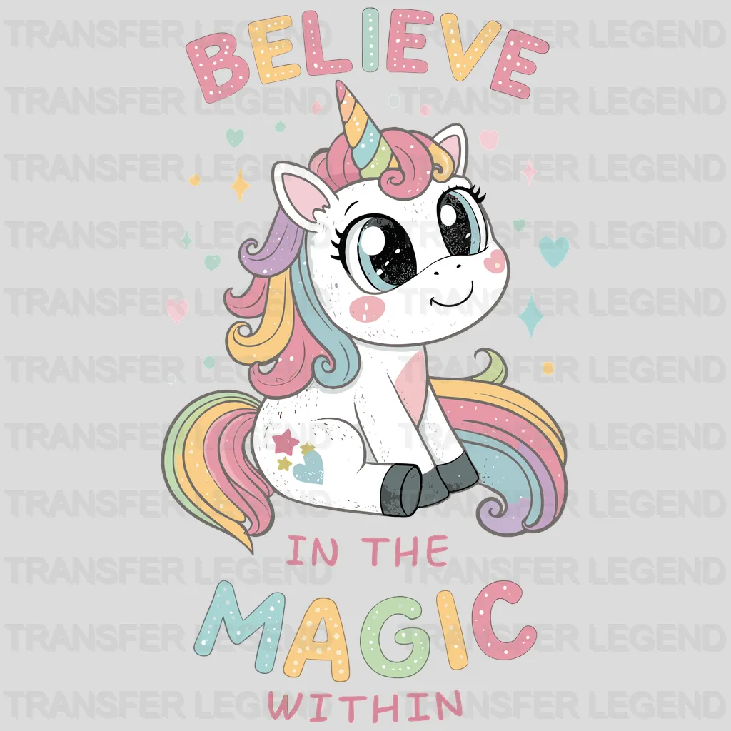 In The Magic With Unicorn Design - DTF Heat Transfers | Transfer Legend