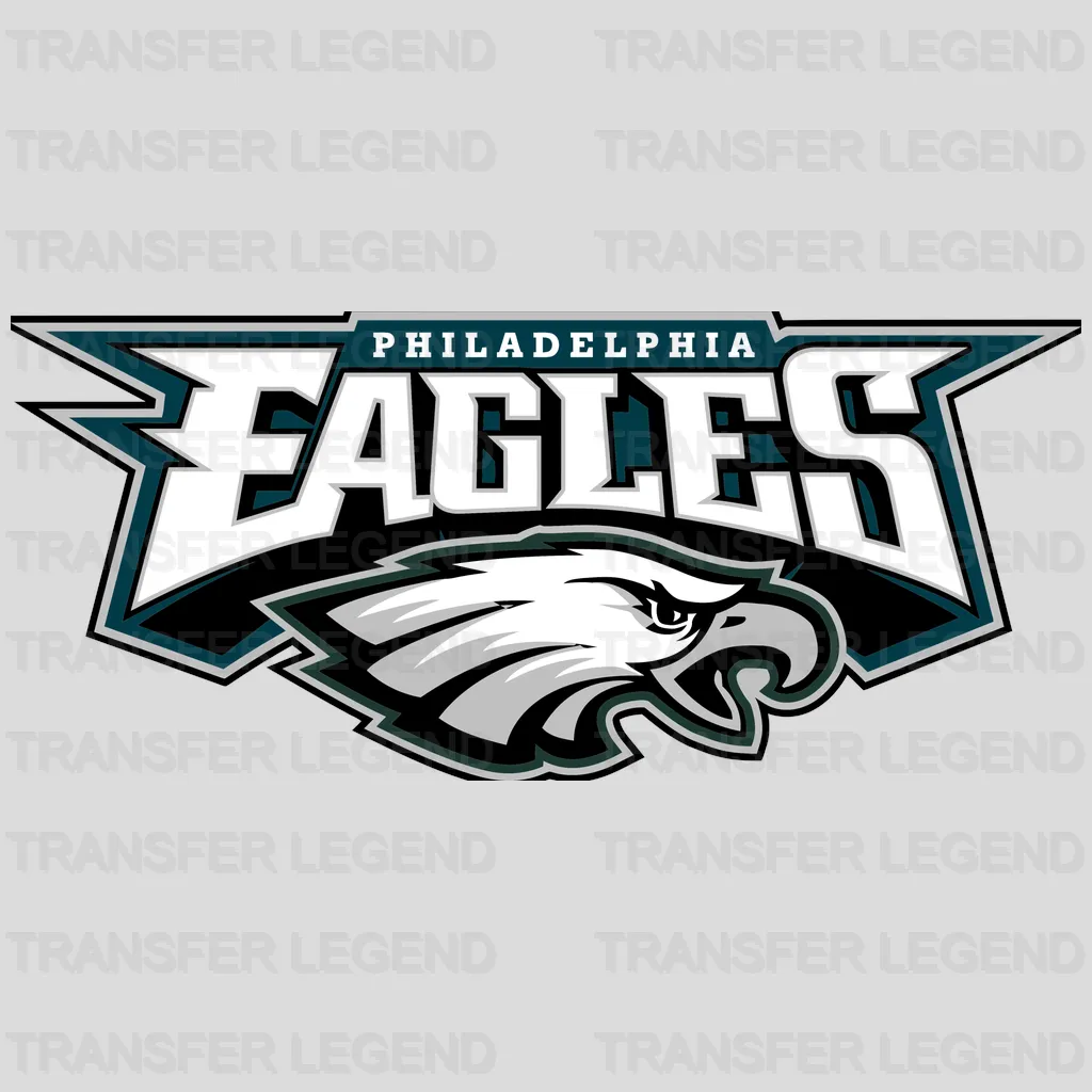 Philadelphia Eagles jagged ‘Eagles’ 3D script, NFL design - DTF Heat T