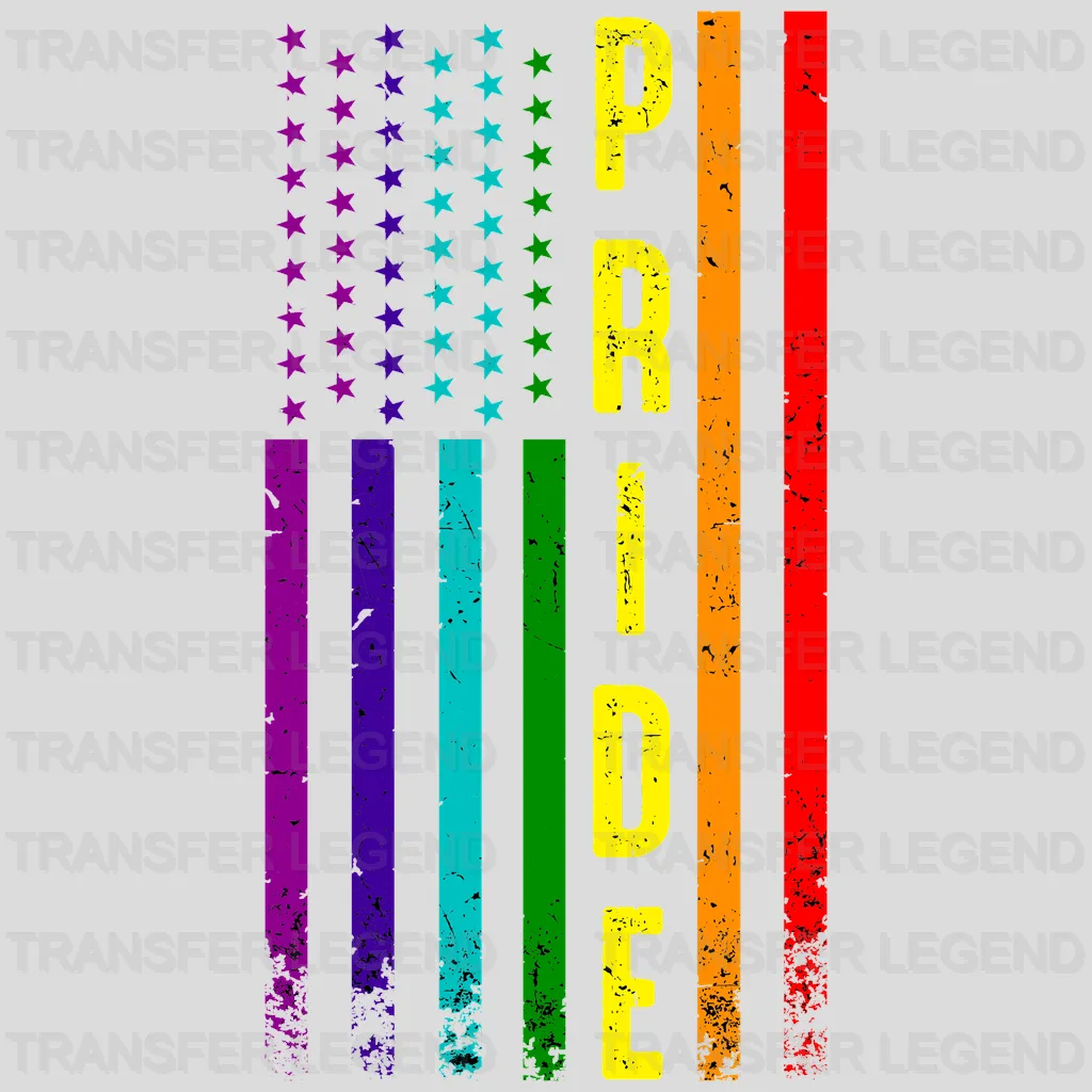 Pride Rainbow Lgbt Flag - Lgbtq - PRIDE Design - DTF heat transfer