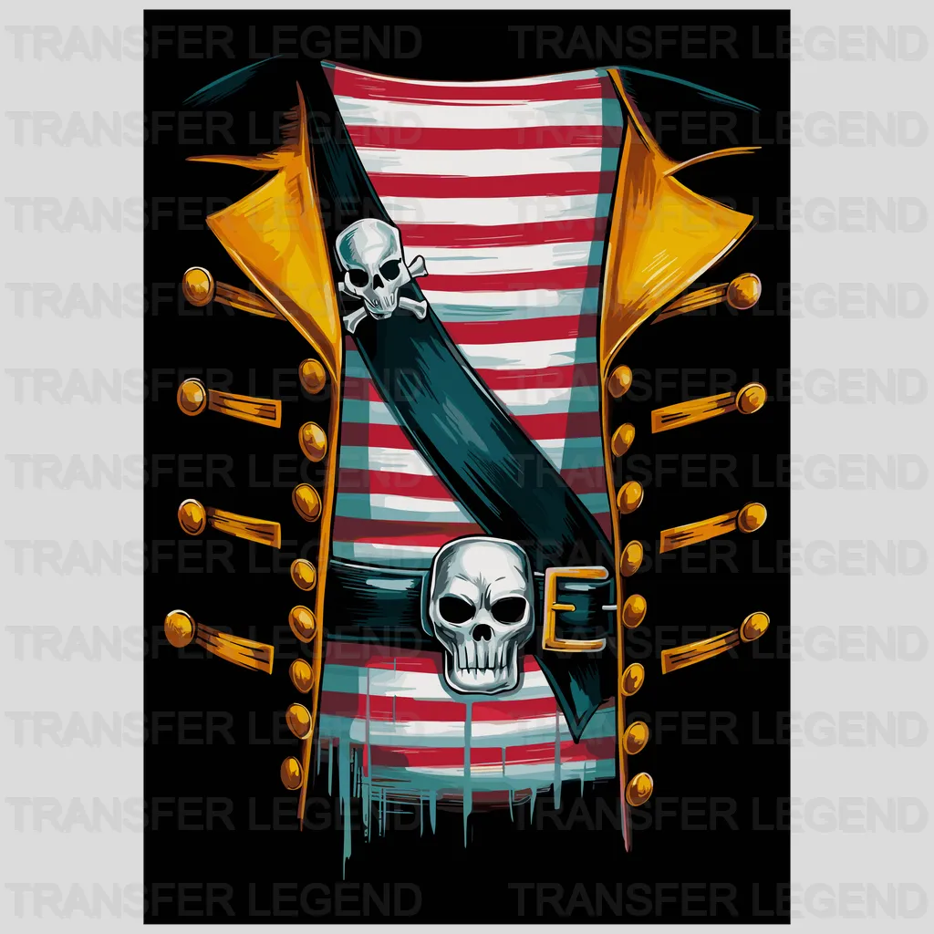 Wearing Skull Pirate Design - DTF Heat Transfer