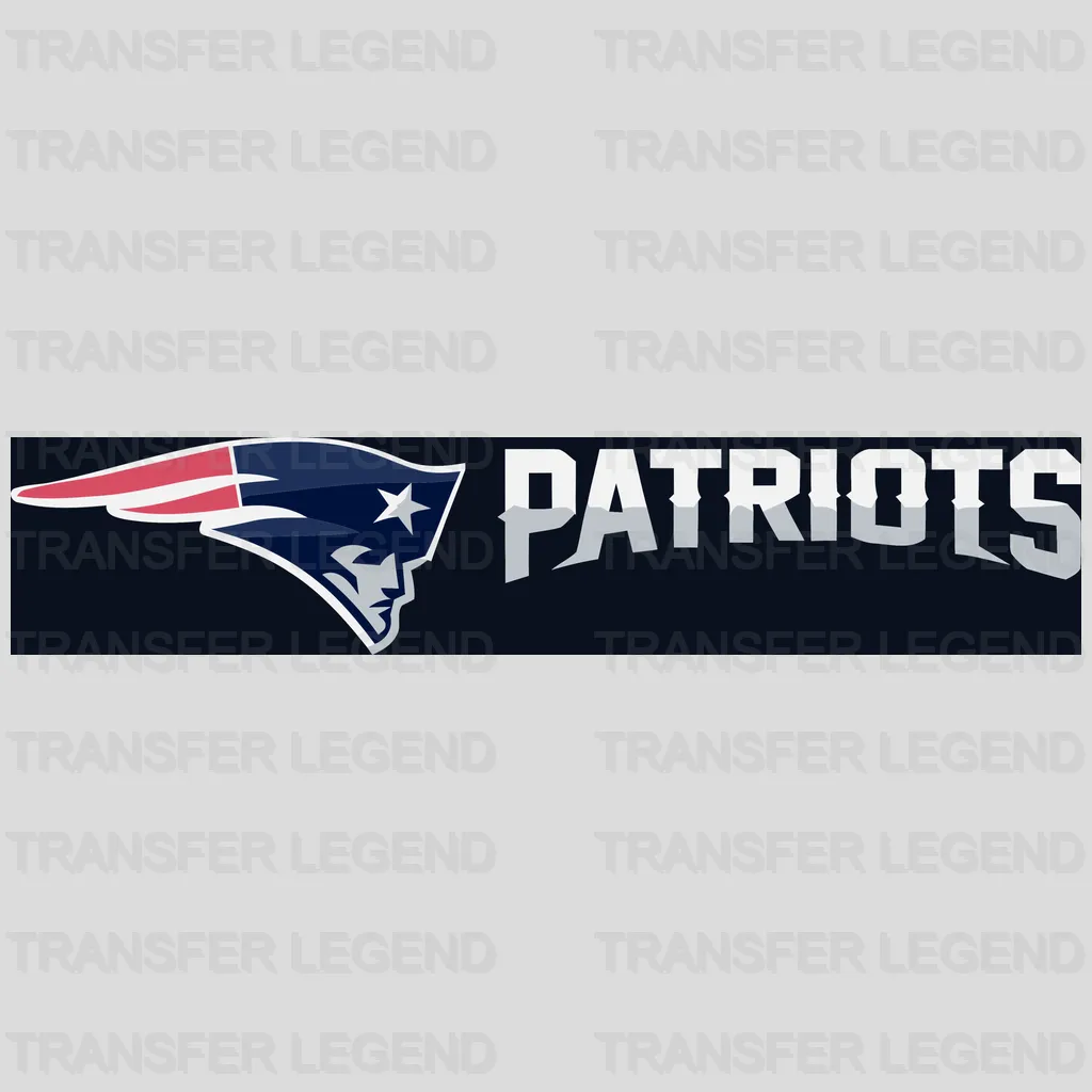 New England Patriots angled pennant banner with head logo, NFL design