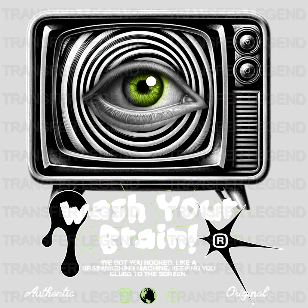 Wash Your Brain Streetwear Design - DTF Heat Transfer | Transfer Legend