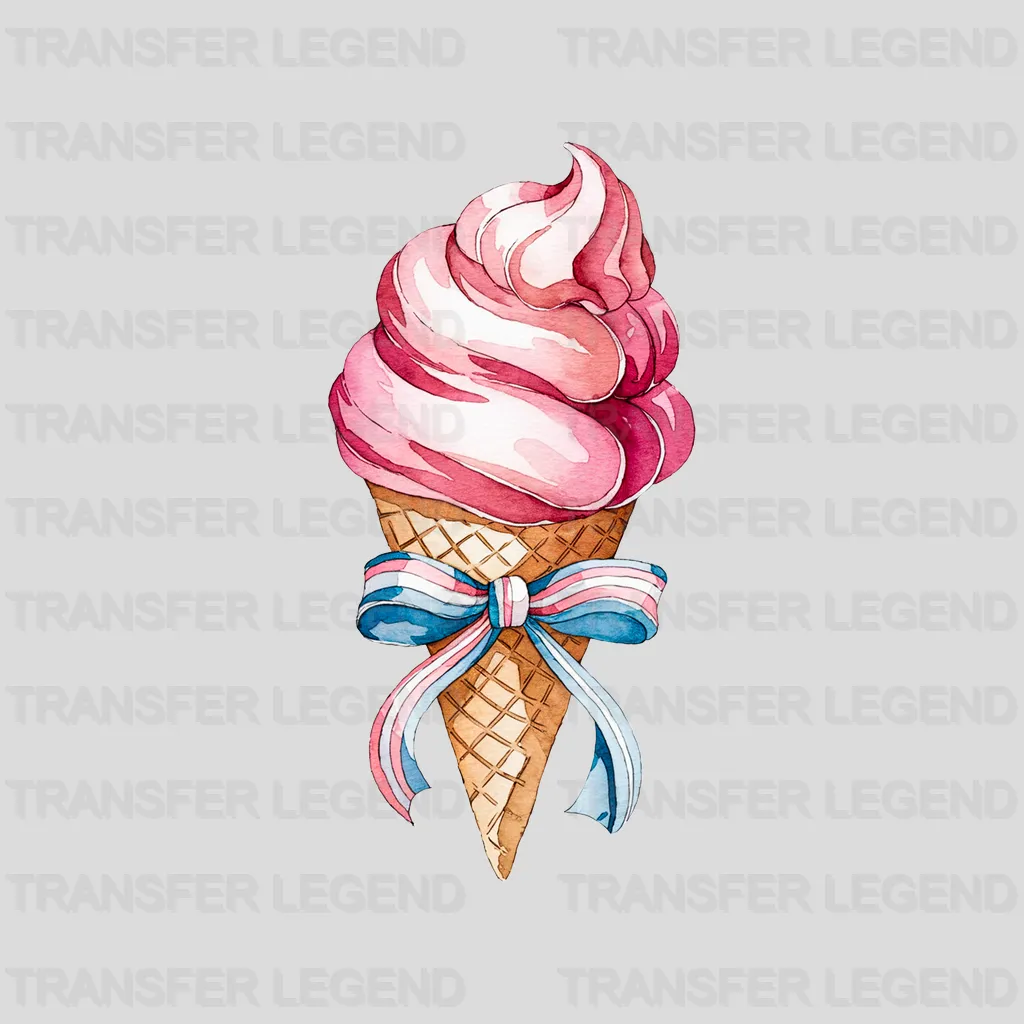 Ice Cream Vibes Summer Design - DTF Heat Transfers