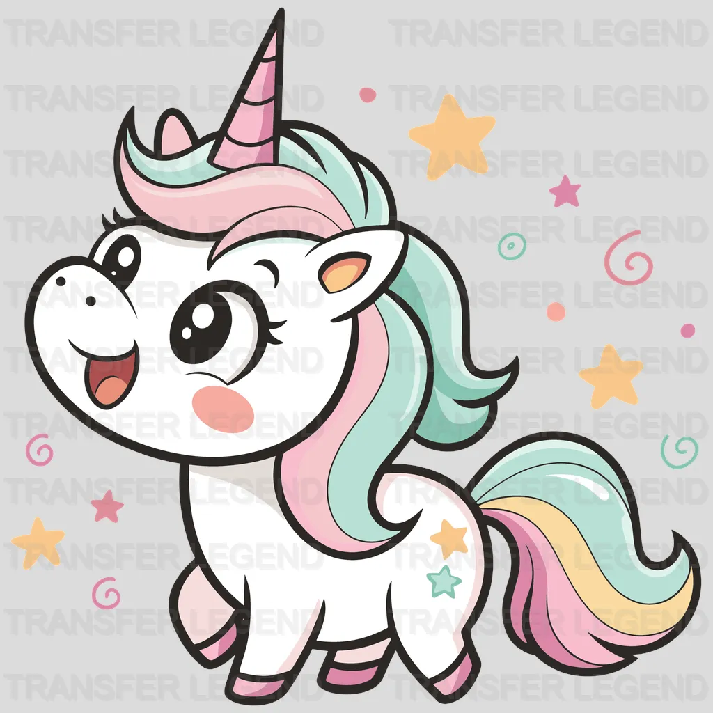 Funny Baby Unicorn Design - DTF Heat Transfers | Transfer Legend