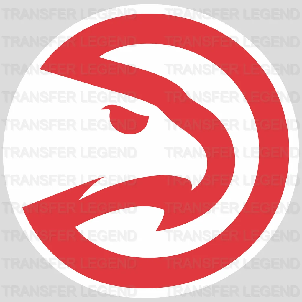 Atlanta Hawks Modern “Pac-Man” Bird Head Primary (Red/White) NBA Desig