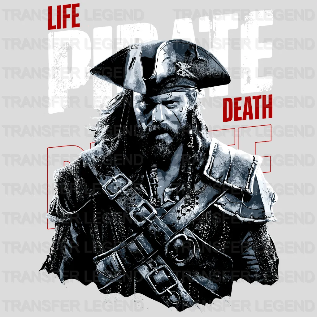 Life & Death Pirate Design - DTF Heat Transfer