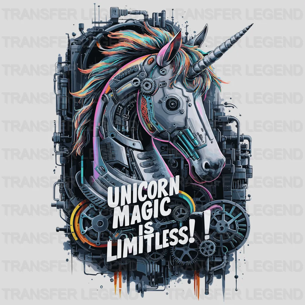 Limitless Unicorn Design - DTF Heat Transfers | Transfer Legend