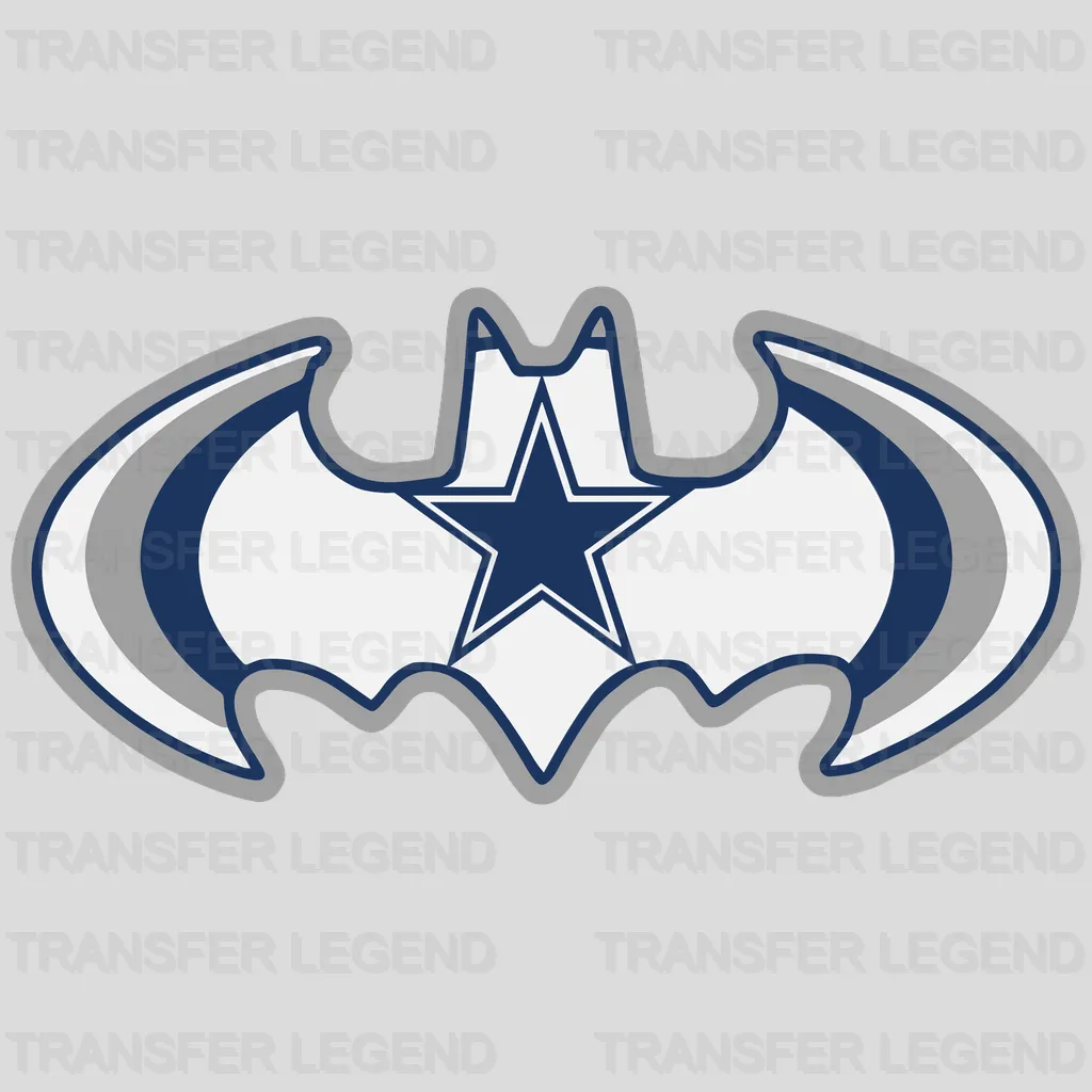 Dallas Cowboys Side Profile Player Cutout NFL Design - DTF Heat Transf