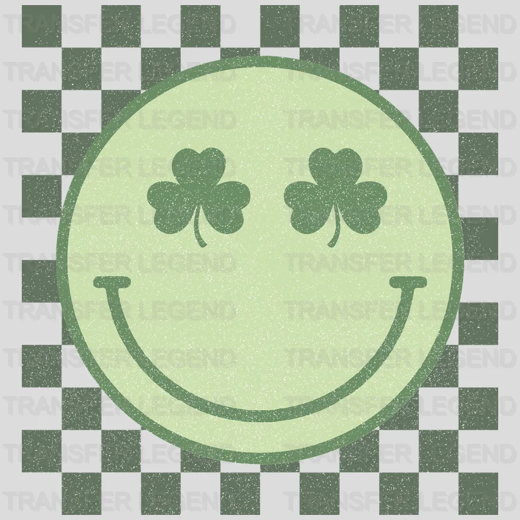 Smiley St. Patrick's Day Design - DTF heat transfer