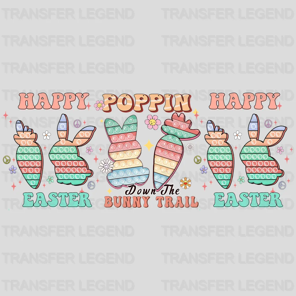 Poppin Down Easter UV DTF Transfer Cup Wrap UV DTF Sticker