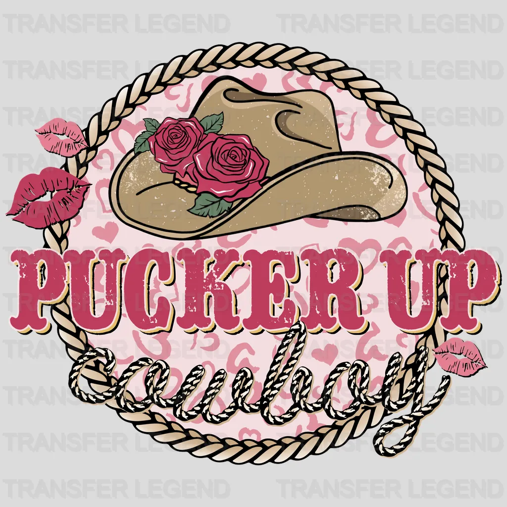 PUCKER UP COWBOY ROPE - DTF heat transfer
