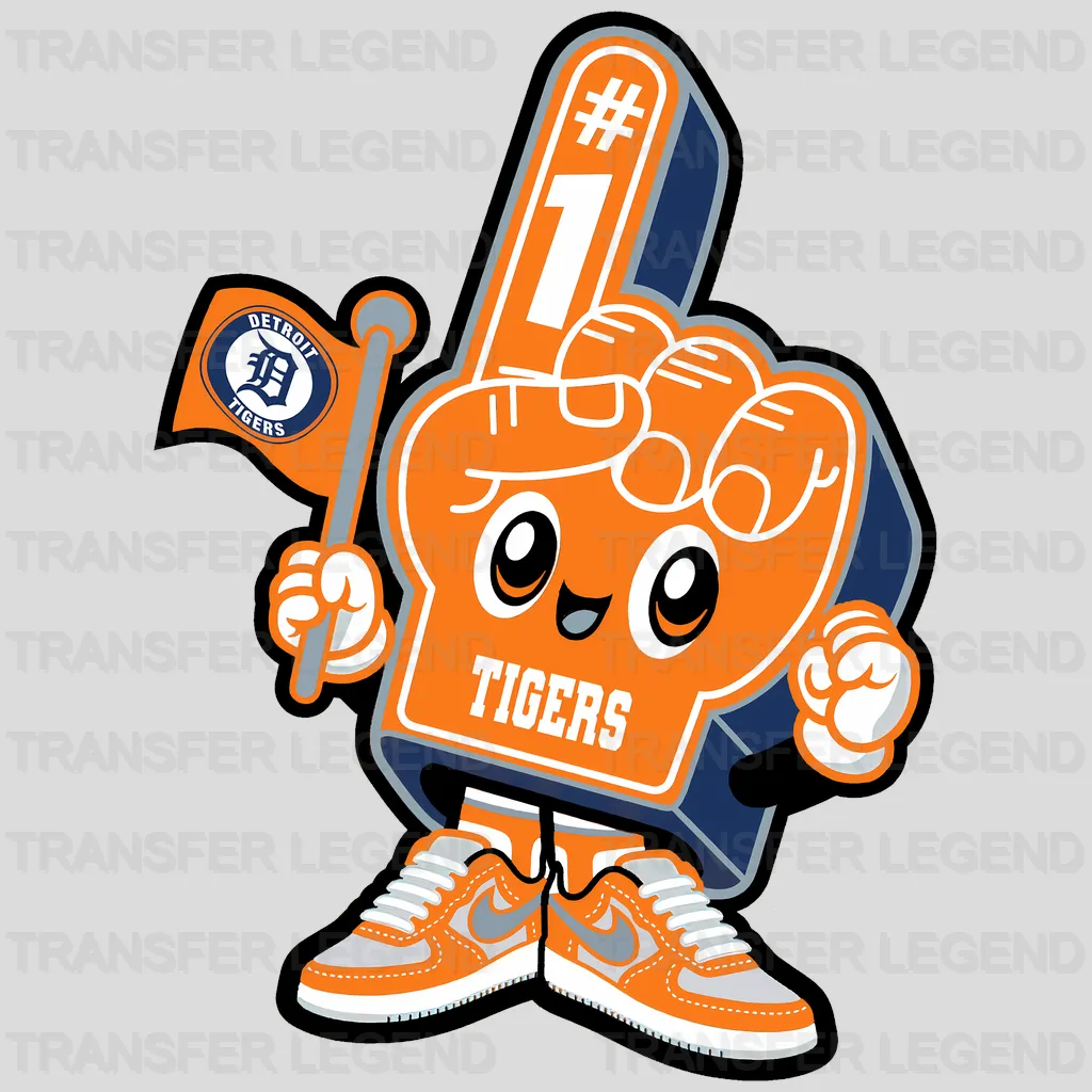 Detroit Tigers MLB Tweety Bird Cartoon Character - DTF Iron On Transfe