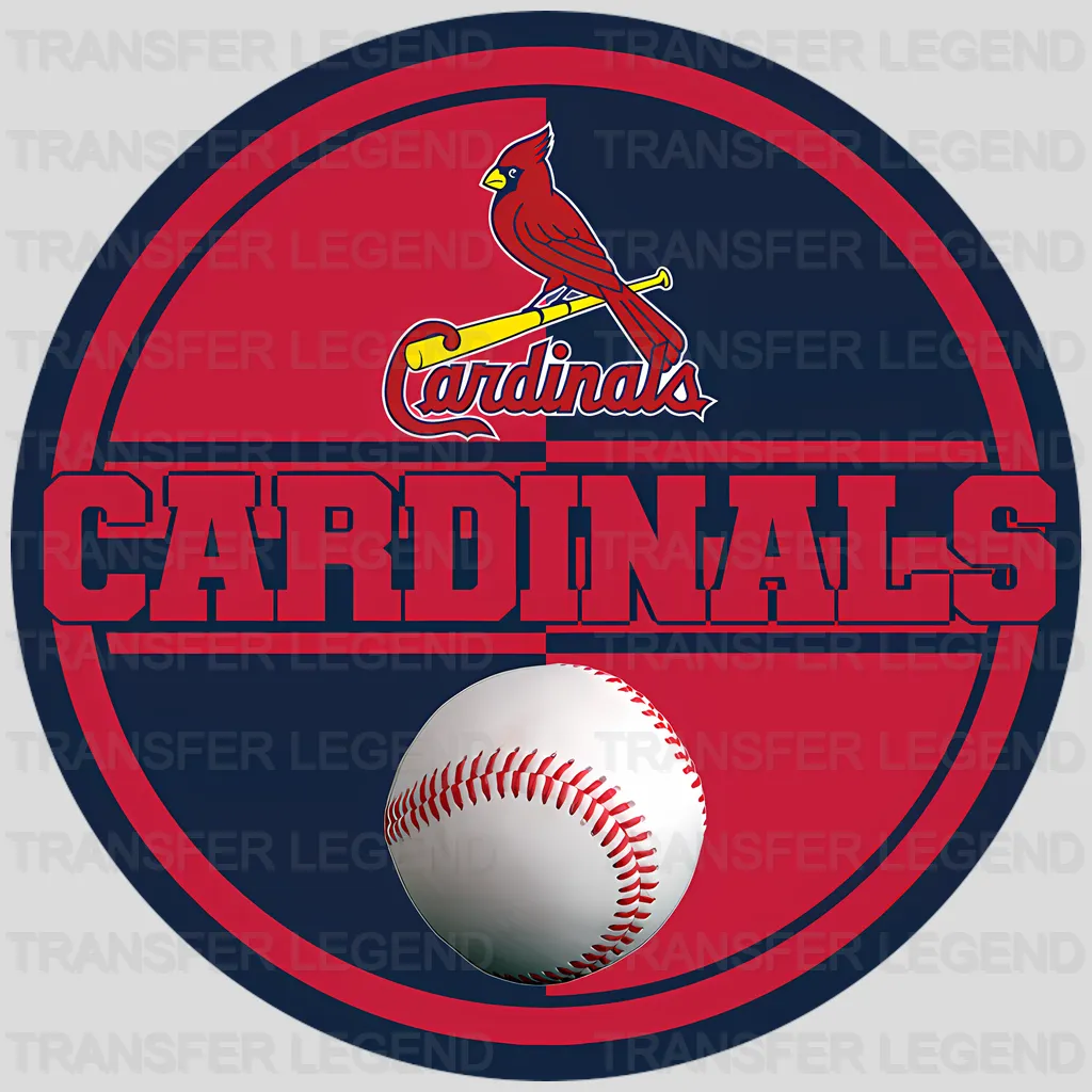 St Louis Cardinals MLB Vertical Bookmark Style Strip Logo - DTF Iron O