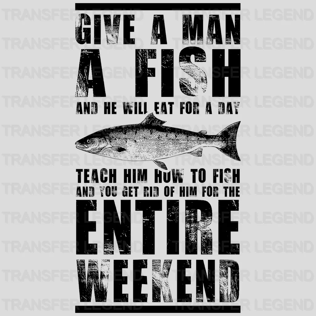 Give A Men A Fish - Fish Design DTF Heat Transfer