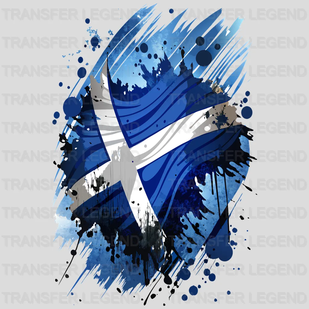 Scotland Flag Design - DTF Heat Transfer