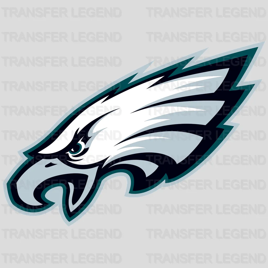 Philadelphia Eagles sharp eagle head icon, NFL design - DTF Heat Trans
