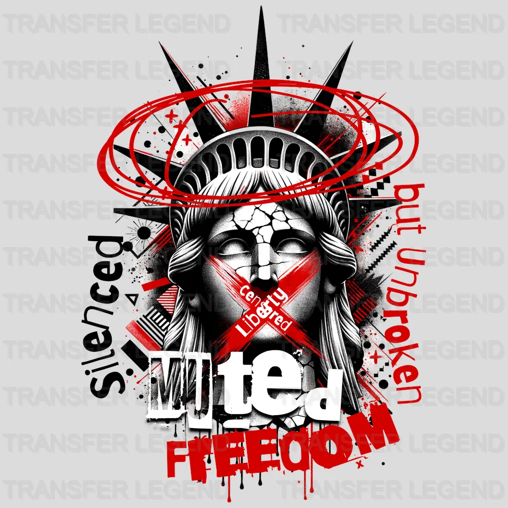 Muted Freedom Streetwear Design - DTF Heat Transfer