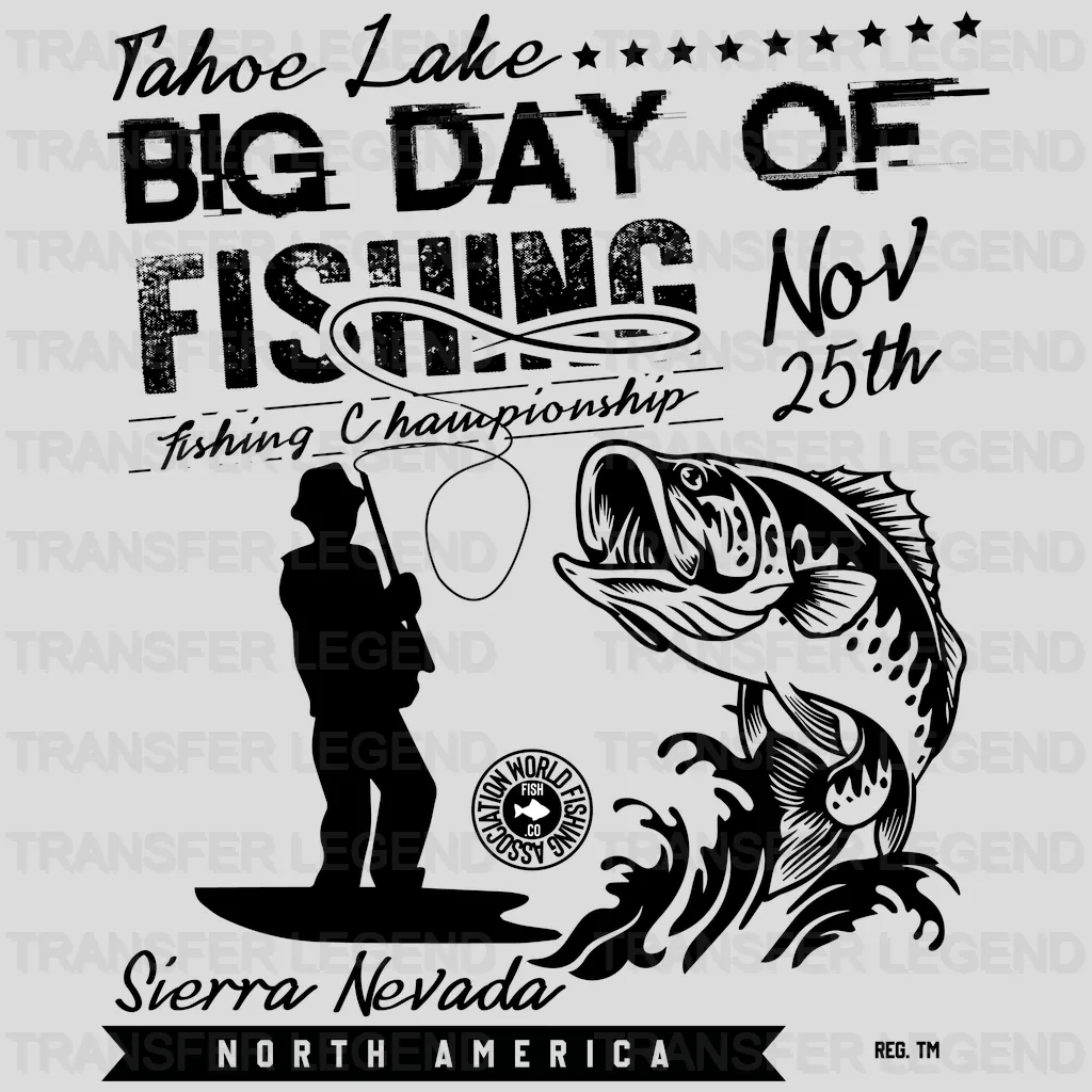 Big Day Of Fishing - Fish Design DTF Heat Transfer