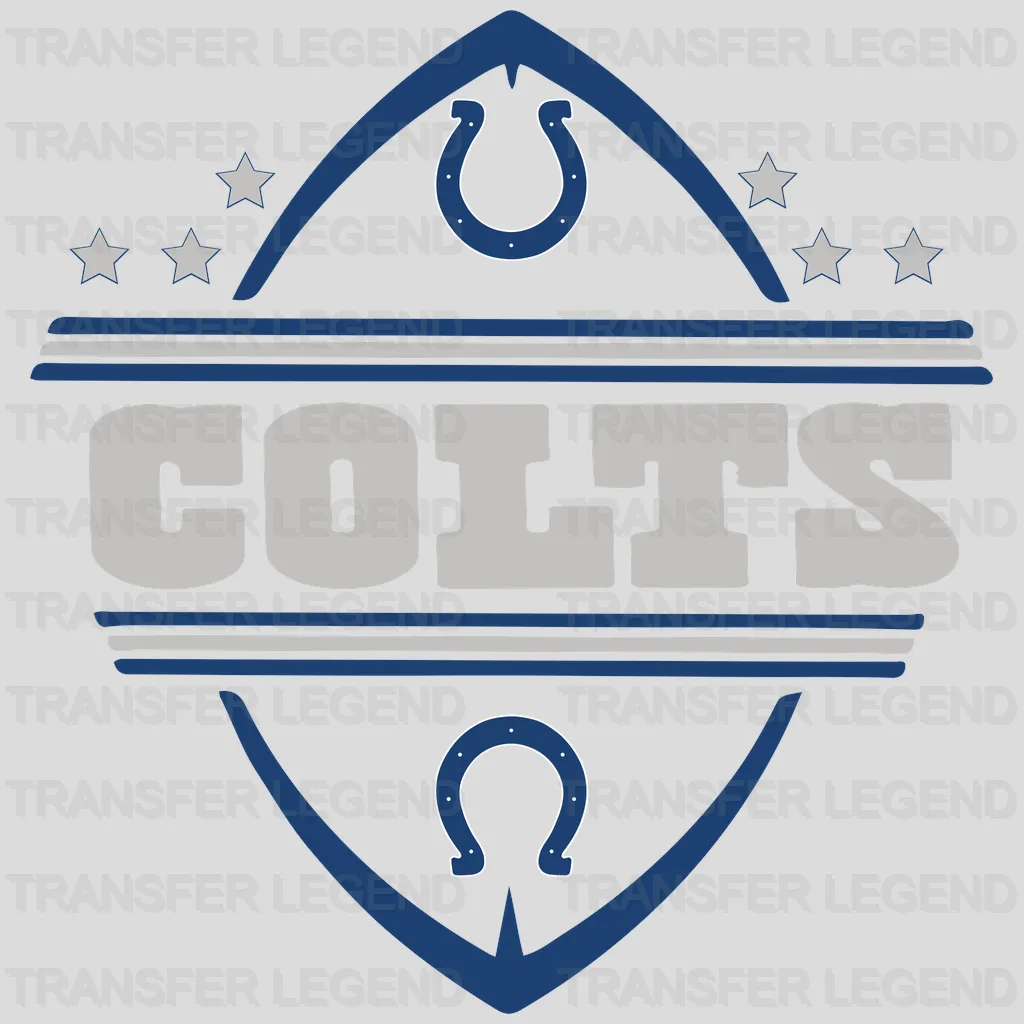 Shield Wordmark Badge NFL Design - DTF Heat Transfer