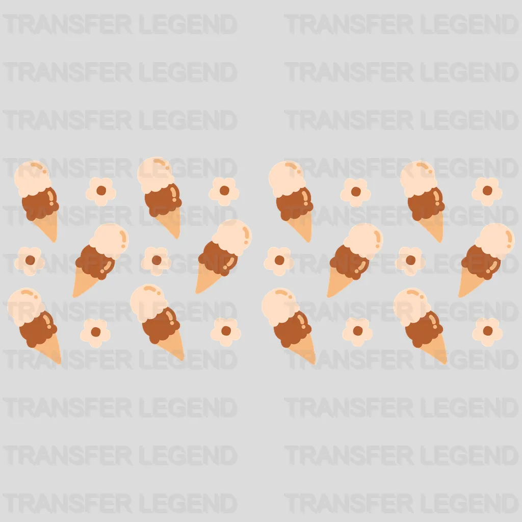 Ice Cream UV DTF Transfer Cup Wrap UV DTF Sticker
