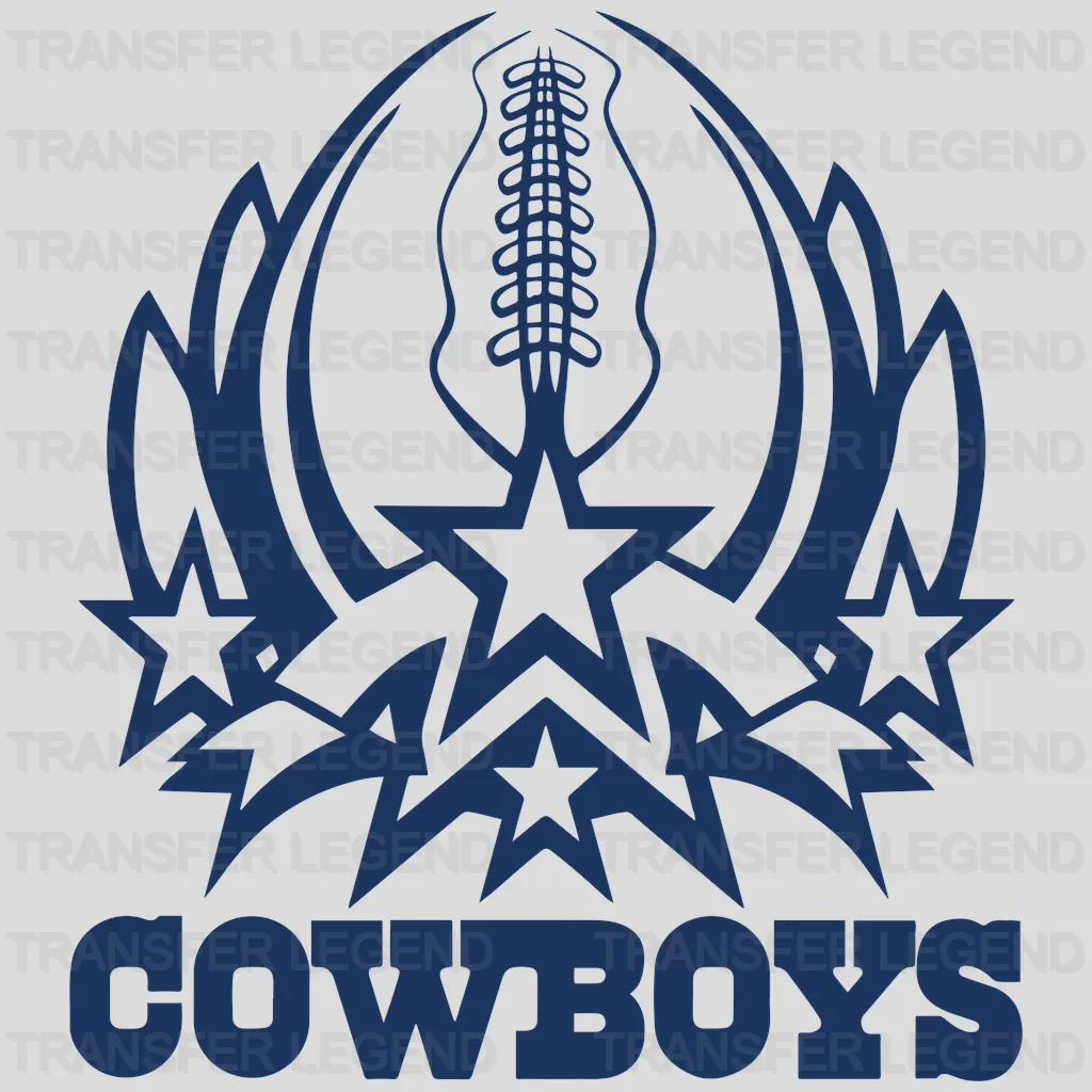 Dallas Cowboys “We Dem Boyz” Wordmark NFL Design - DTF Heat Transfer