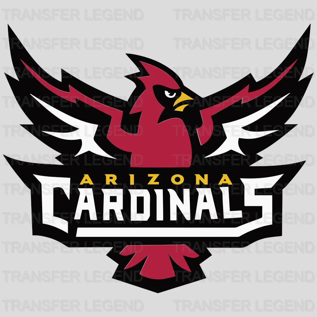 Arizona Cardinals Spread Wings Emblem NFL Design - DTF Heat Transfer