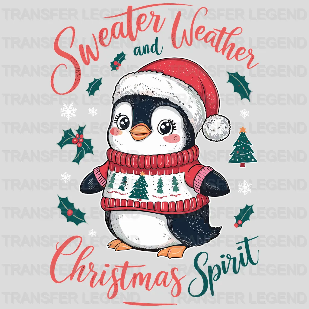 Sweater Wheather Christmas design - DTF Heat Transfer