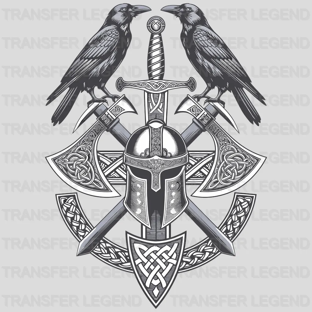 Raven Sword Nordic Design - DTF Heat Transfer