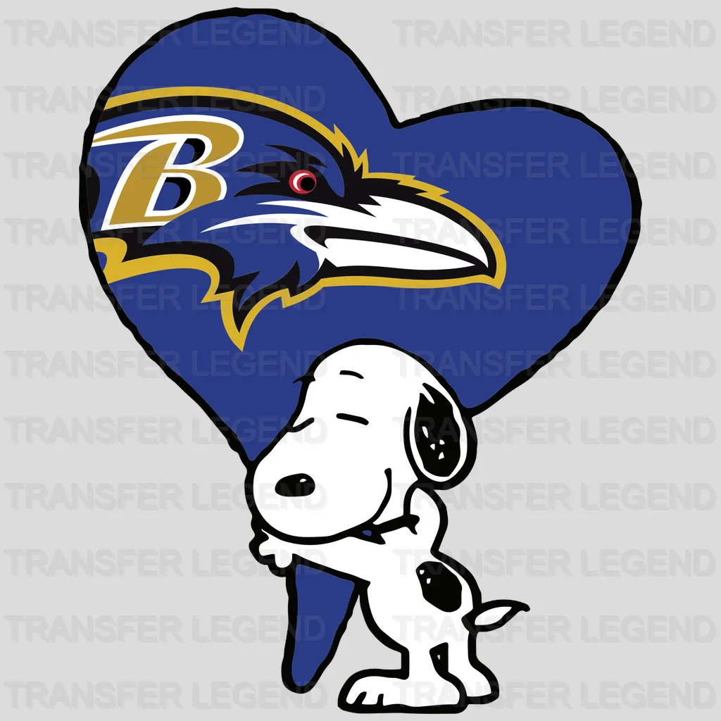 Baltimore Ravens Girl Character Emblem NFL Design - DTF Heat Transfer